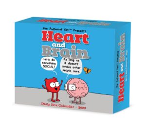 heart & brain by the awkward yeti 2023 box calendar