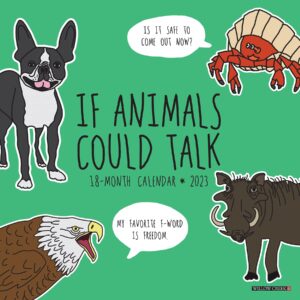 if animals could talk 2023 wall calendar