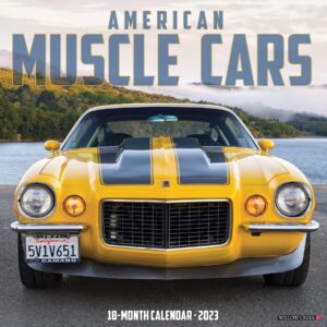 american muscle cars 2023 wall calendar