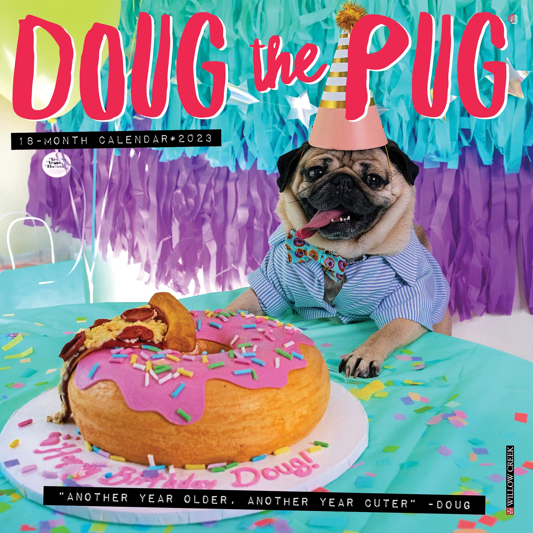 Doug the Pug 2023 Mini Wall Calendar