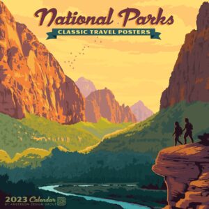 national parks art 2023 wall calendar