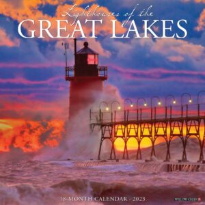 lighthouses of the great lakes 2023 wall calendar