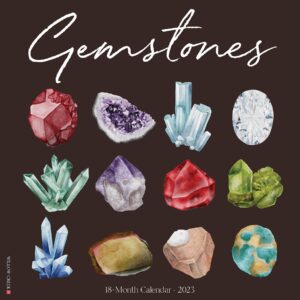 gemstones 2023 wall calendar