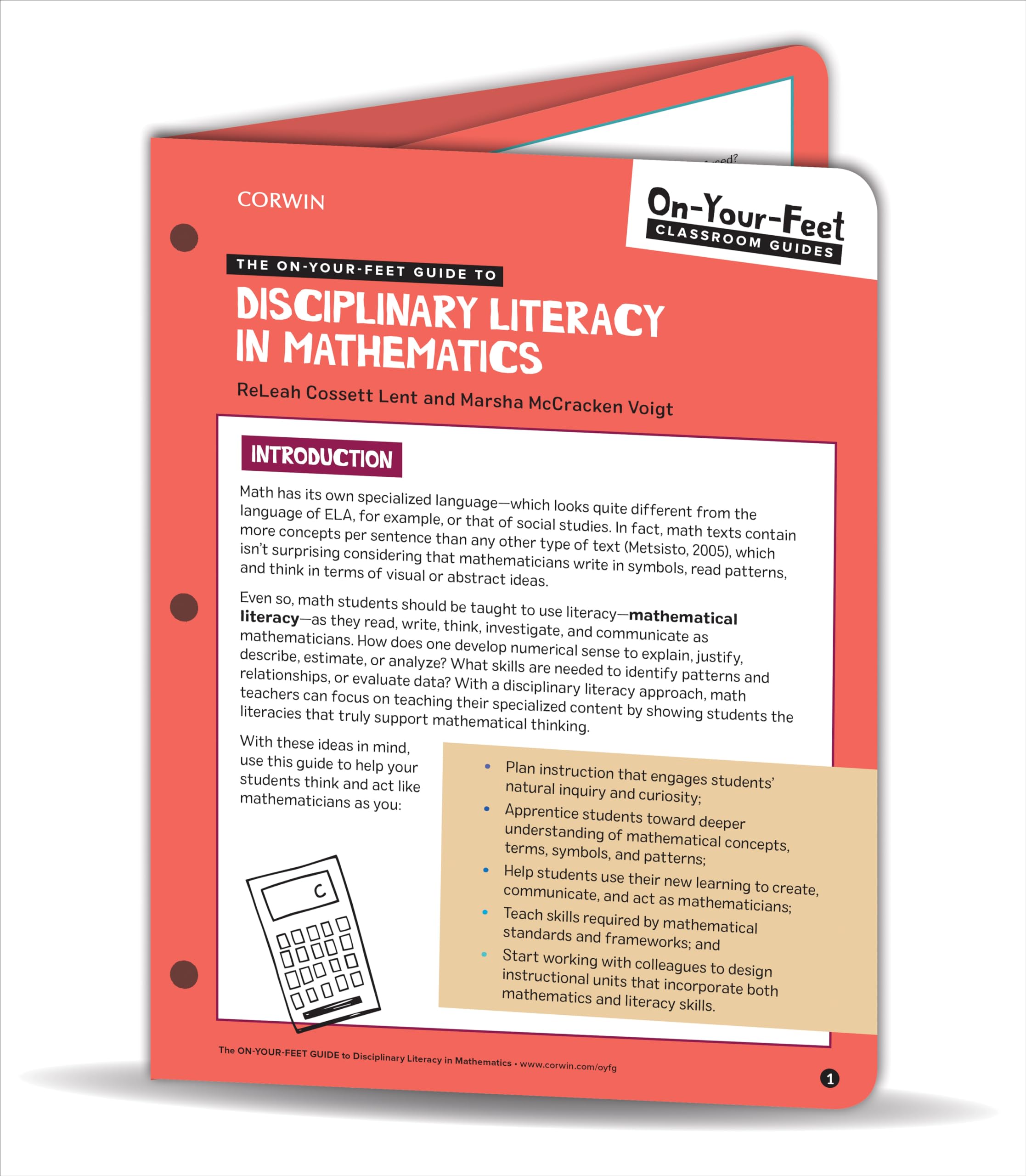 The On-Your-Feet Guide to Disciplinary Literacy in Mathematics (On-Your-Feet-Guides)