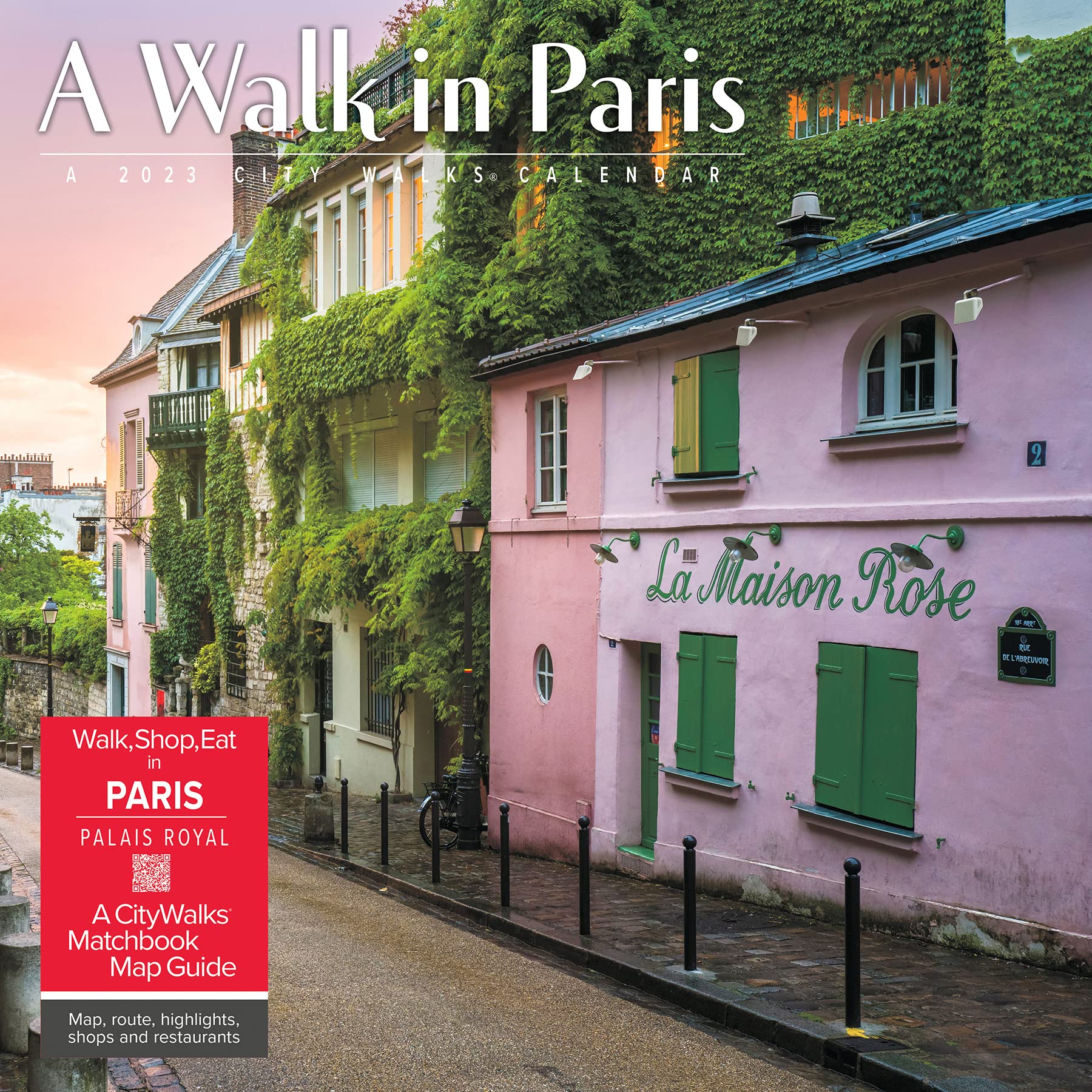 A Walk in Paris 2023 Wall Calendar