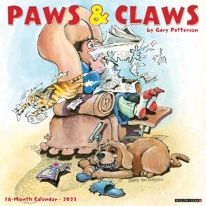 gary patterson's paws n claws 2023 wall calendar