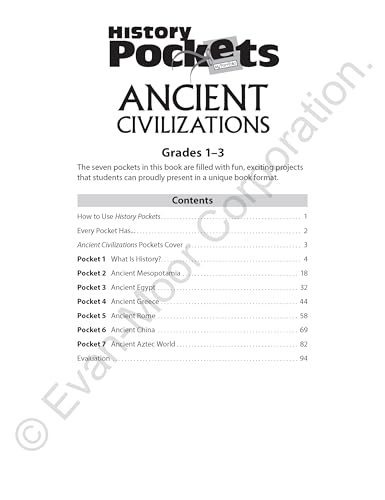 History Pockets: Ancient Civilizations, Grades 1-3