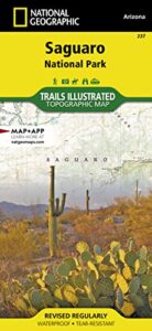 saguaro national park map (national geographic trails illustrated map, 237)