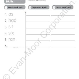 Evan-Moor Building Spelling Skills, Grade 1 - Homeschooling & Classroom Resource Workbook, Reproducible Worksheets, Teaching Edition, Spelling Strategies, Reading and Writing Skills