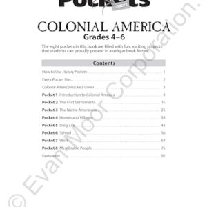 History Pockets: Colonial America, Grades 4-6+