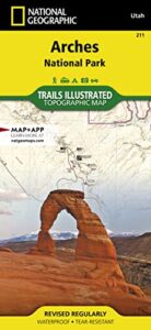 arches national park map (national geographic trails illustrated map, 211)