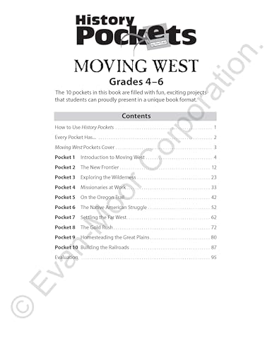 History Pockets: Moving West, Grades 4-6+