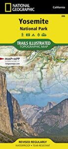 yosemite national park map (national geographic trails illustrated map, 206)