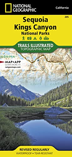 Sequoia and Kings Canyon National Parks Map (National Geographic Trails Illustrated Map, 205)