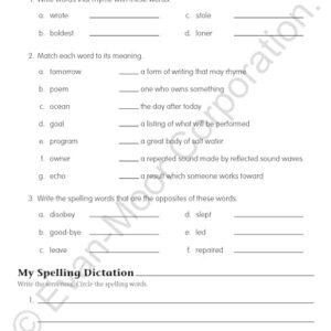 Evan-Moor Building Spelling Skills, Grade 5 - Homeschooling & Classroom Resource Workbook, Reproducible Worksheets, Teaching Edition, Spelling Strategies, Reading and Writing Skills