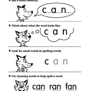 Evan-Moor Building Spelling Skills, Grade 1 - Homeschooling & Classroom Resource Workbook, Reproducible Worksheets, Teaching Edition, Spelling Strategies, Reading and Writing Skills