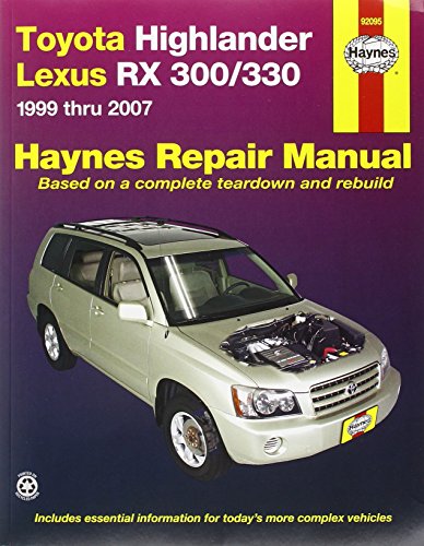 Toyota Highlander & Lexus RX-300/330, 1999 thru 2007 (Haynes Repair Manual)