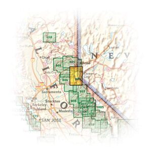 Lake Tahoe Basin Map [US Forest Service] (National Geographic Trails Illustrated Map, 803)