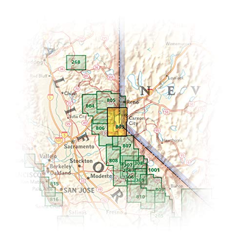 Lake Tahoe Basin Map [US Forest Service] (National Geographic Trails Illustrated Map, 803)