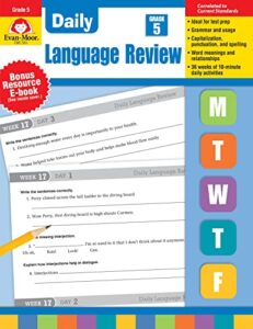 evan moor daily language review, grade 5