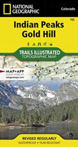 indian peaks, gold hill (national geographic trails illustrated map) (national geographic trails illustrated map, 102)