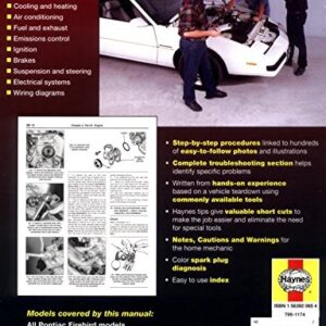 Pontiac Firebird (82-92) Haynes Repair Manual (Haynes Repair Manuals)