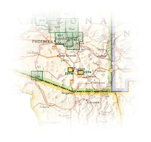 Saguaro National Park Map (National Geographic Trails Illustrated Map, 237)