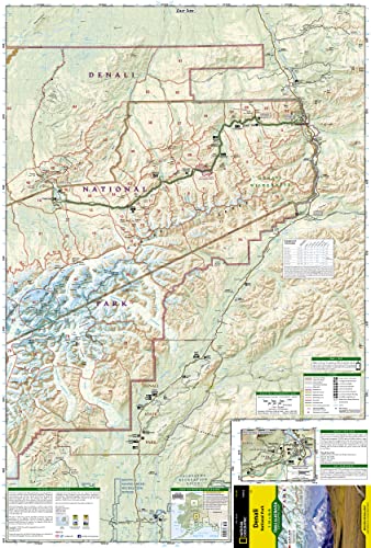 Denali National Park and Preserve Map (National Geographic Trails Illustrated Map, 222)