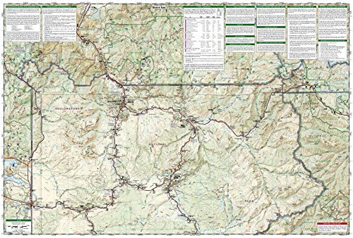 Yellowstone National Park Map (National Geographic Trails Illustrated Map, 201)