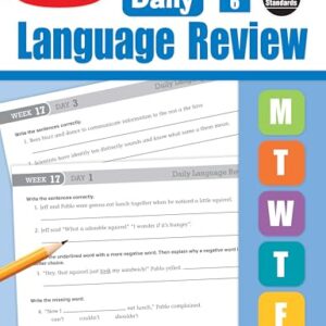 Evan-Moor Daily Language Review, Grade 6 Actvities Homeschooling & Classroom Resource Workbook, Reproducible Worksheets, Teacher Edition, Daily Practice, Skills Assessment, Grammar, Punctuation