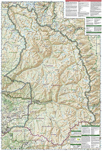 Sequoia and Kings Canyon National Parks Map (National Geographic Trails Illustrated Map, 205)