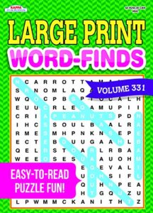 large print word-finds puzzle book-word search