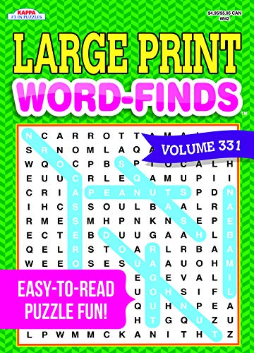 Large Print Word-Finds Puzzle Book-Word Search