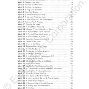 Evan-Moor Daily Geography Practice, Grade 6, Homeschooling and Classroom Resource Workbook, Reproducible Worksheets, Teaching Edition, Downloadable Maps, USA, World, Continents, Oceans, Countries