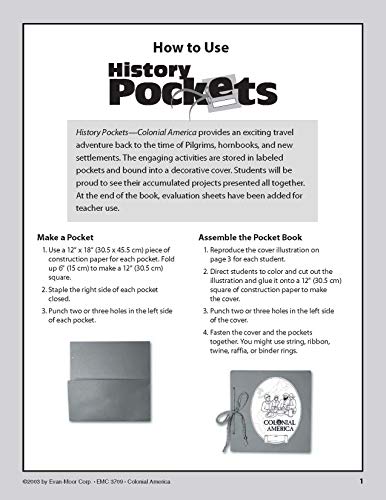 History Pockets: Colonial America, Grades 4-6+