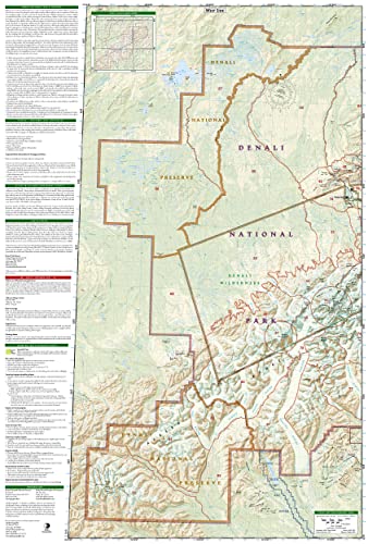 Denali National Park and Preserve Map (National Geographic Trails Illustrated Map, 222)