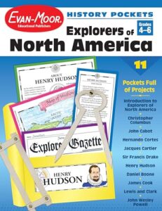 history pockets: explorers of north america, grades 4-6+