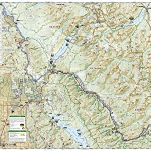 Glacier and Waterton Lakes National Parks Map (National Geographic Trails Illustrated Map, 215)