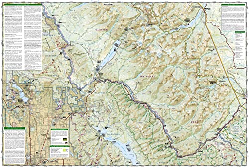 Glacier and Waterton Lakes National Parks Map (National Geographic Trails Illustrated Map, 215)