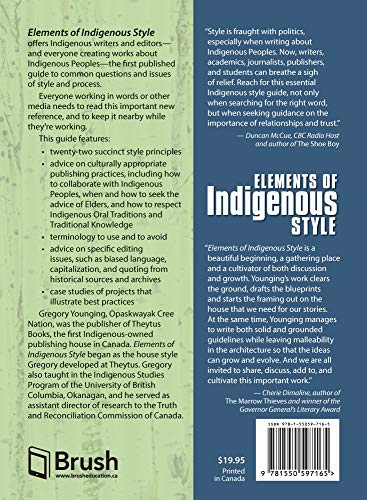 Elements of Indigenous Style: A Guide for Writing By and About Indigenous Peoples