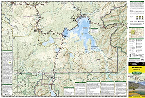 Yellowstone National Park Map (National Geographic Trails Illustrated Map, 201)