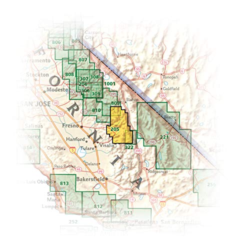 Sequoia and Kings Canyon National Parks Map (National Geographic Trails Illustrated Map, 205)