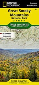 great smoky mountains national park map (national geographic trails illustrated map, 229)