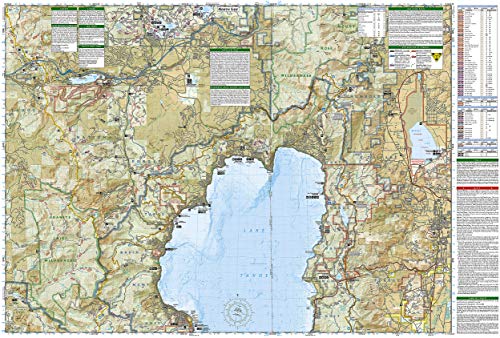 Lake Tahoe Basin Map [US Forest Service] (National Geographic Trails Illustrated Map, 803)