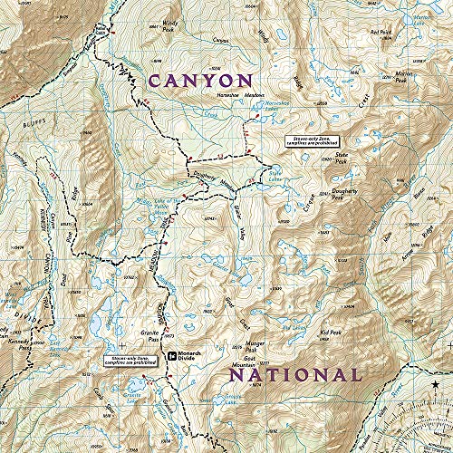 Sequoia and Kings Canyon National Parks Map (National Geographic Trails Illustrated Map, 205)