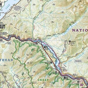 Glacier and Waterton Lakes National Parks Map (National Geographic Trails Illustrated Map, 215)