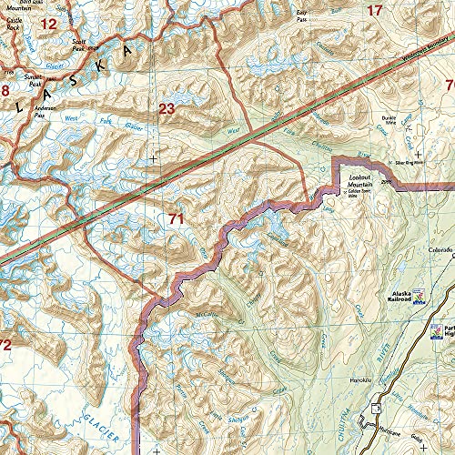 Denali National Park and Preserve Map (National Geographic Trails Illustrated Map, 222)