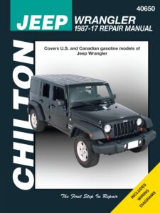 chilton total car care jeep wrangler 1987-2017 repair manual (chilton's total care) chilton