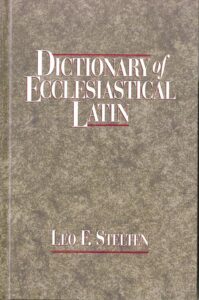 dictionary of ecclesiastical latin