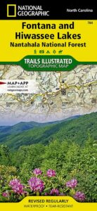 fontana and hiwassee lakes map [nantahala national forest] (national geographic trails illustrated map, 784)